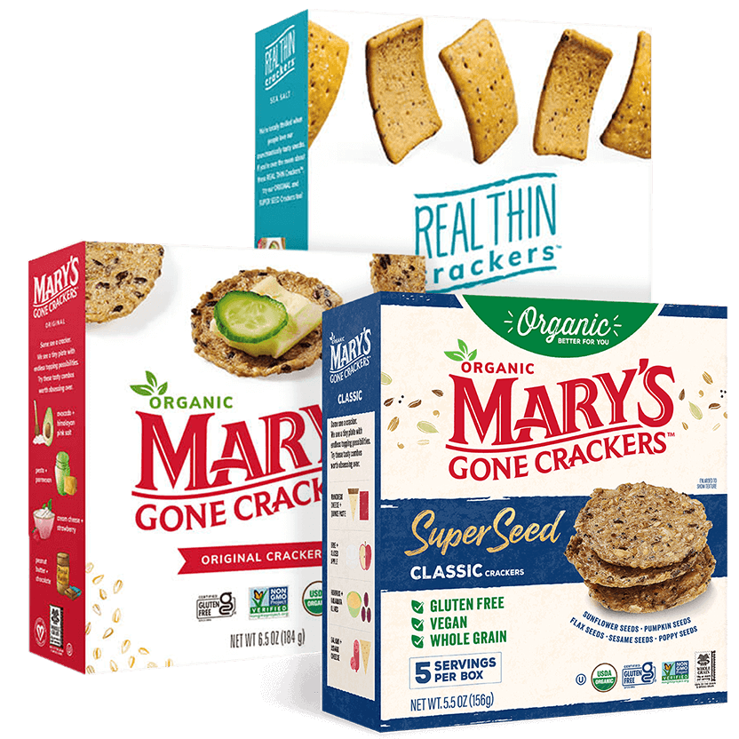 Mary's Gone Crackers | Deliciously Organic, Gluten-Free Snacks